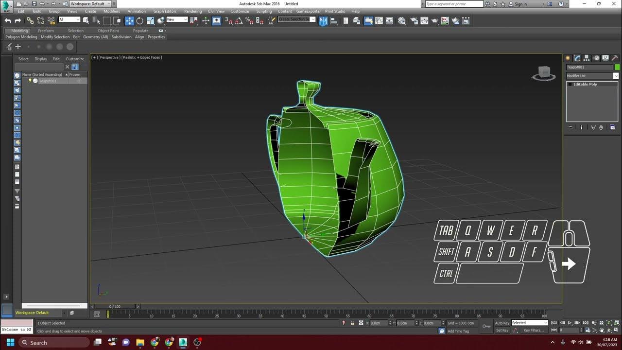 3Ds Max how to mirror / flip / clone / invert / duplicate. - YouTube