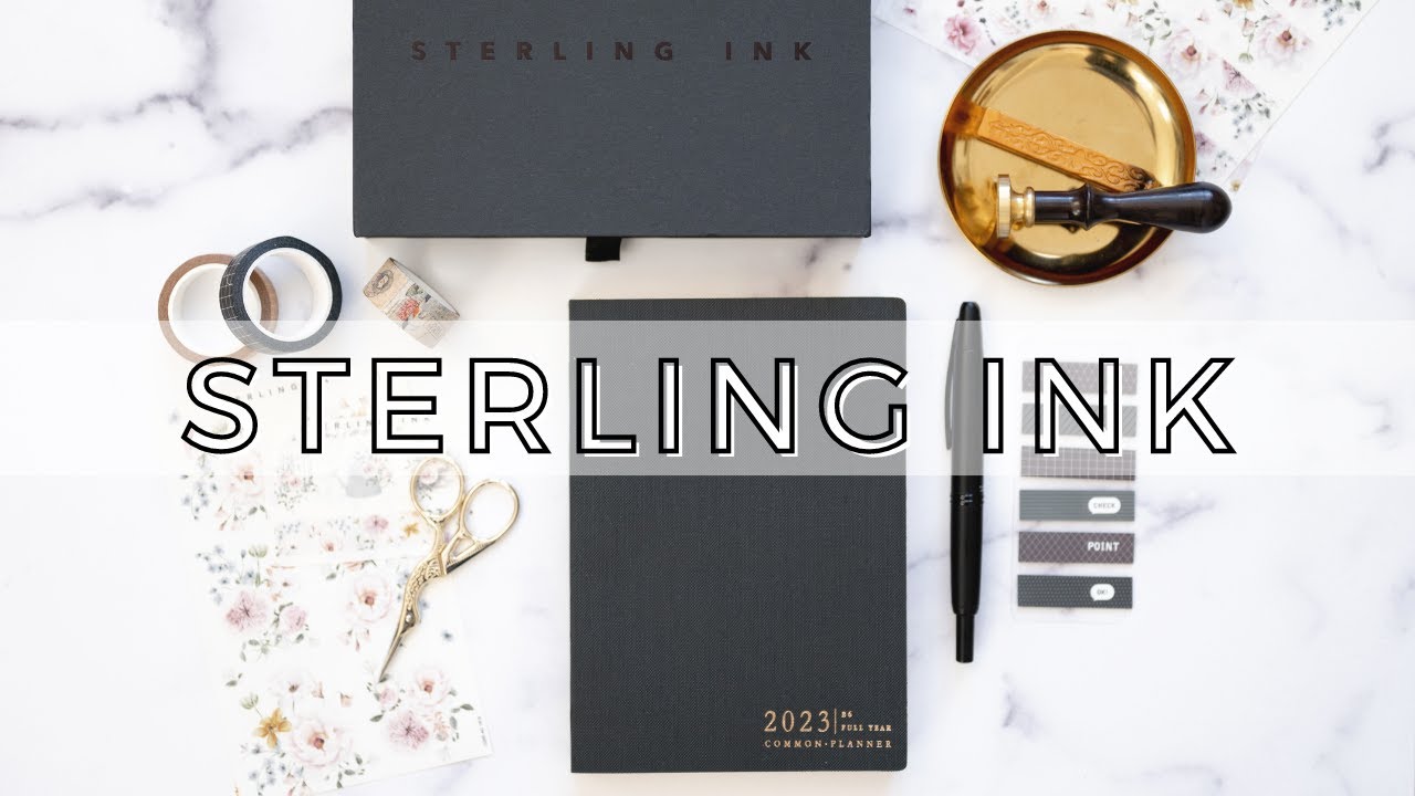 STERLING INK COMMON PLANNER: first impression...stunning! - YouTube