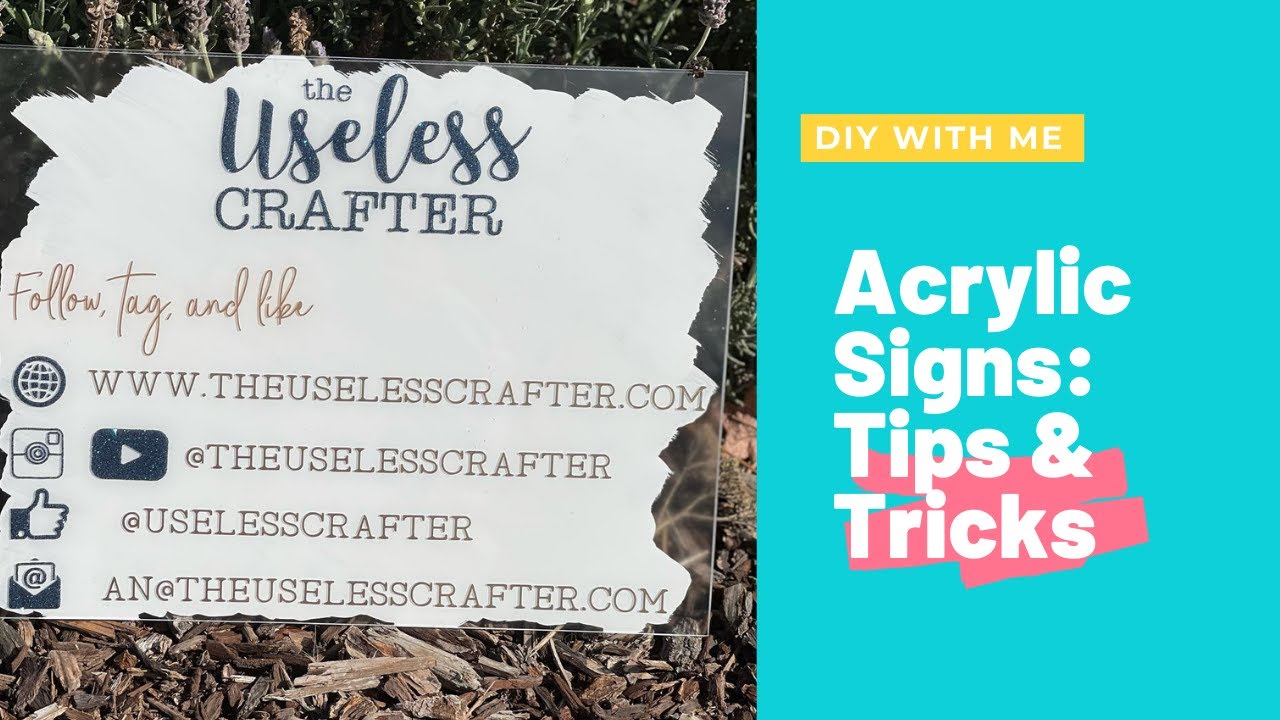 How to Make A Unique Business Sign for Craft Fairs/ Fundraisers - YouTube