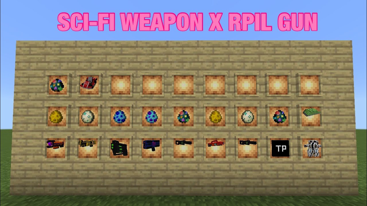 MINECRAFT SCI-FI WEAPON X RPIL GUN - YouTube