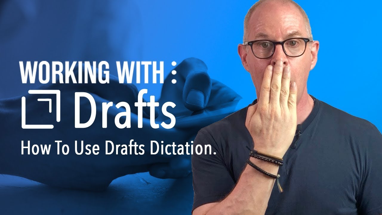 How to Use Drafts 5 Dictation Feature - YouTube