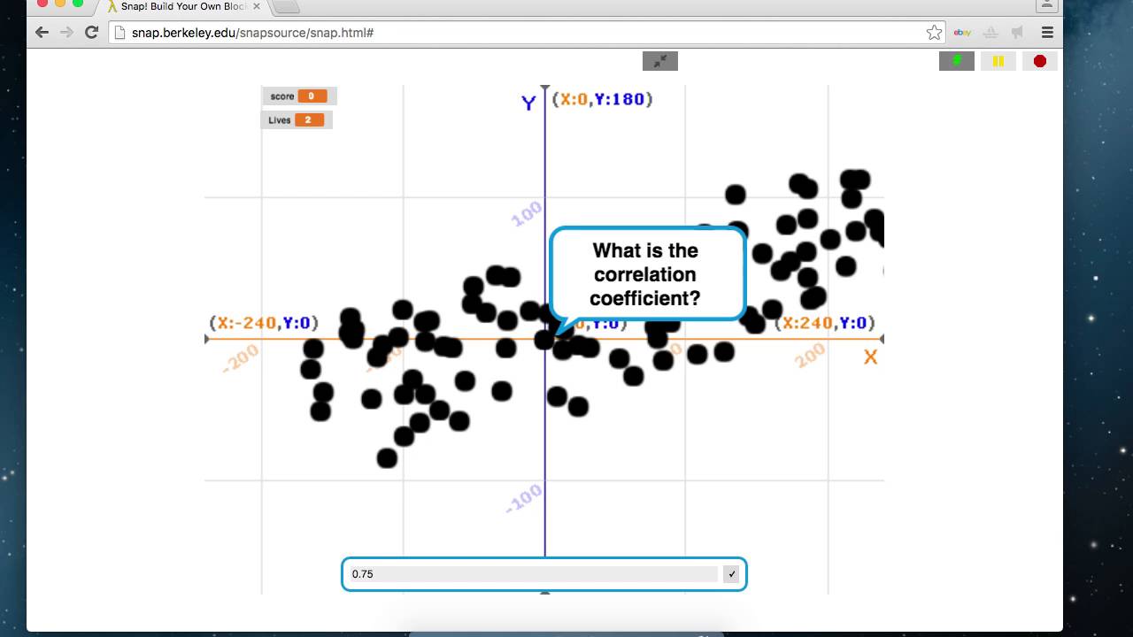 Correlation Coefficient Game - YouTube