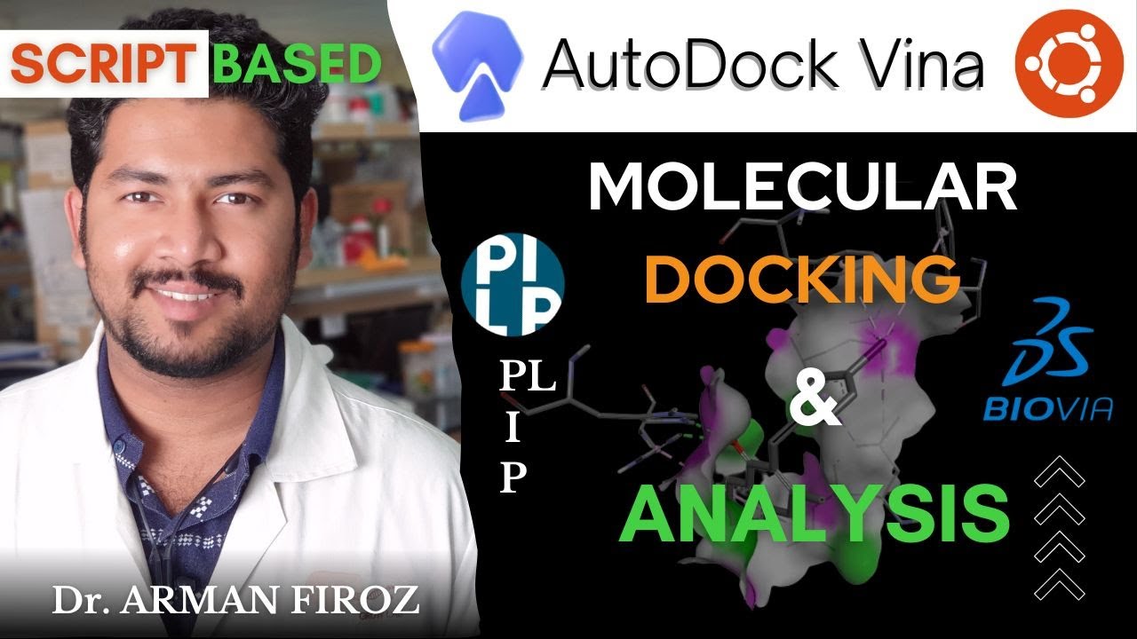 [MD-4] Script based Docking & Analysis using Discovery Studio & PLIP #MolecularDocking # ...