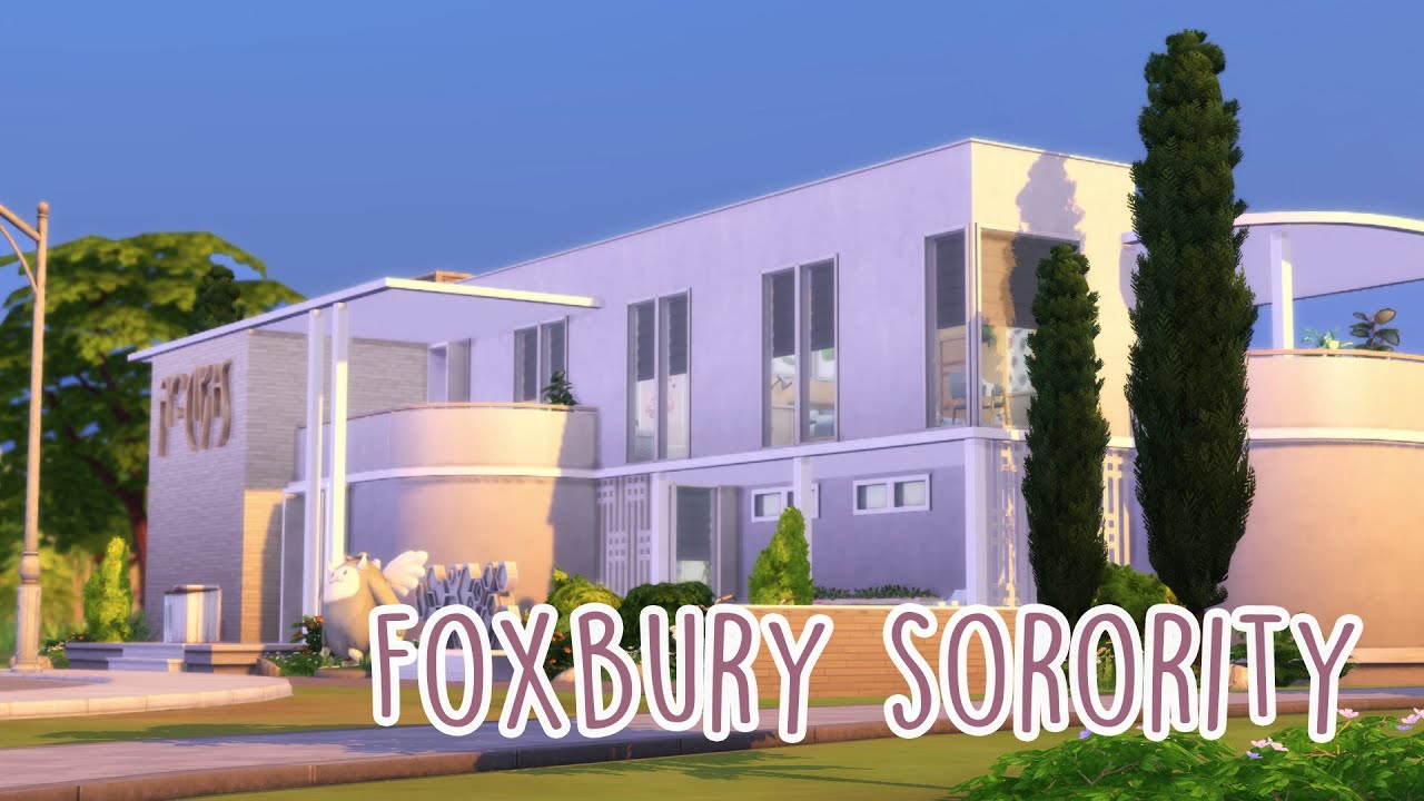Sims 4 | House Building | Foxbury Sorority - YouTube