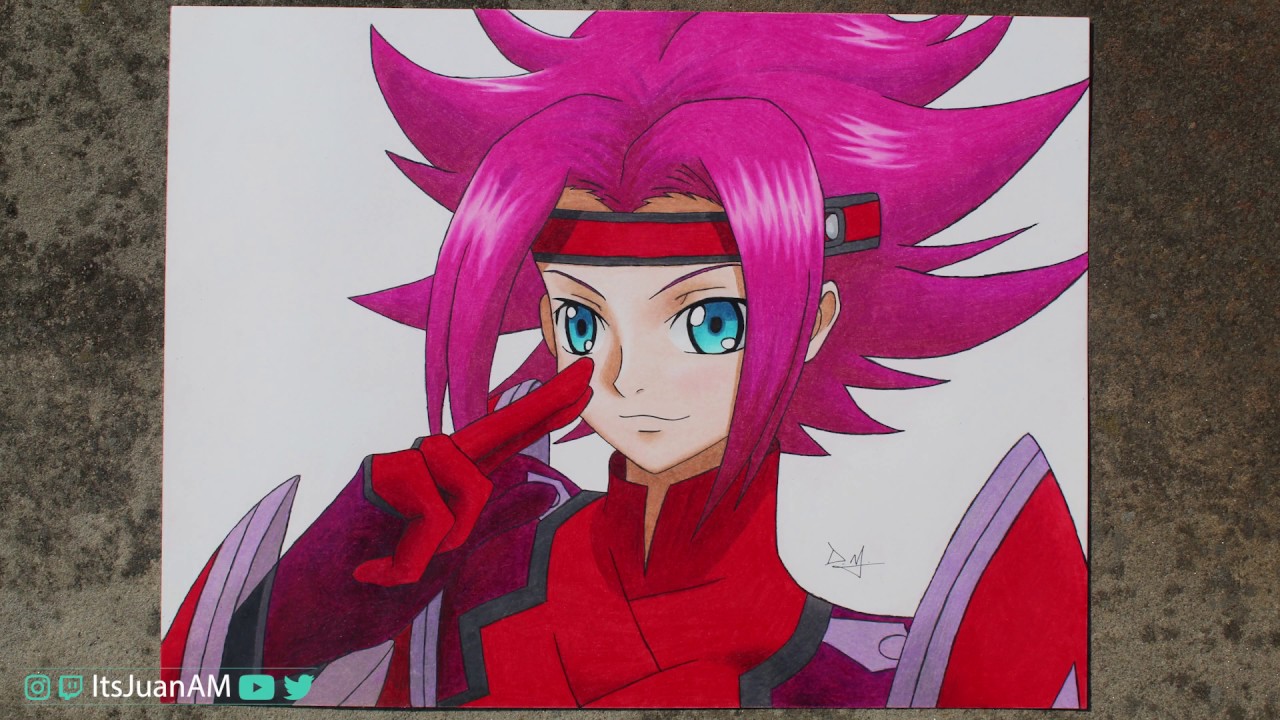 Kallen Kozuki (Code Geass) - Anime Drawing Timelapse - YouTube