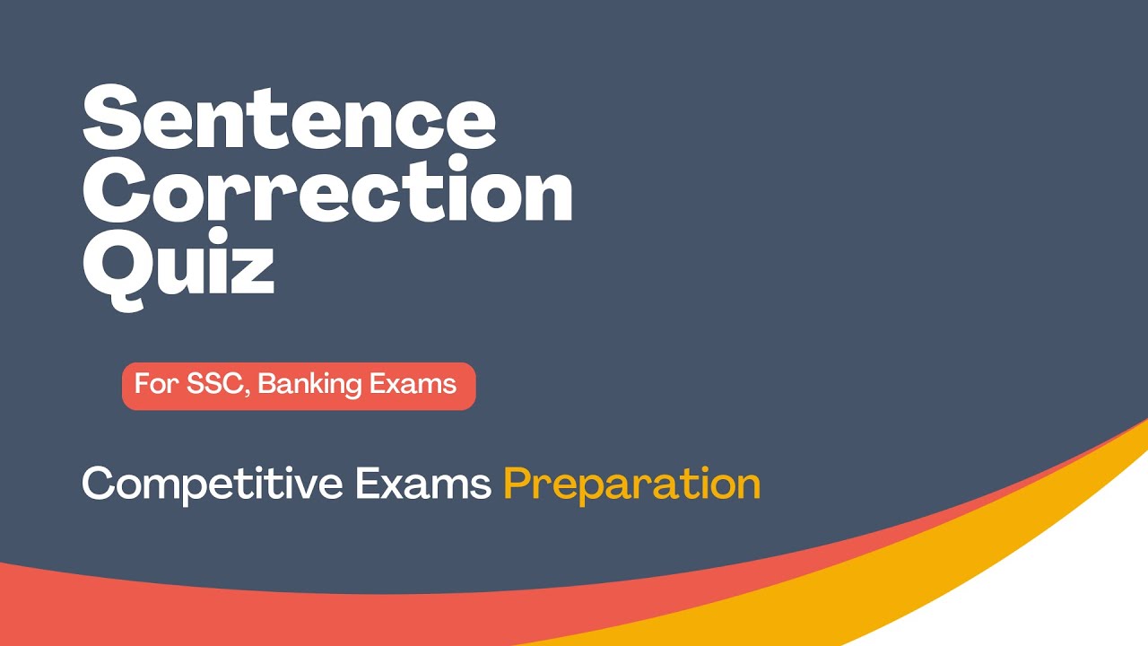 Improve Your English Skills for Exams with This Sentence Correction ...