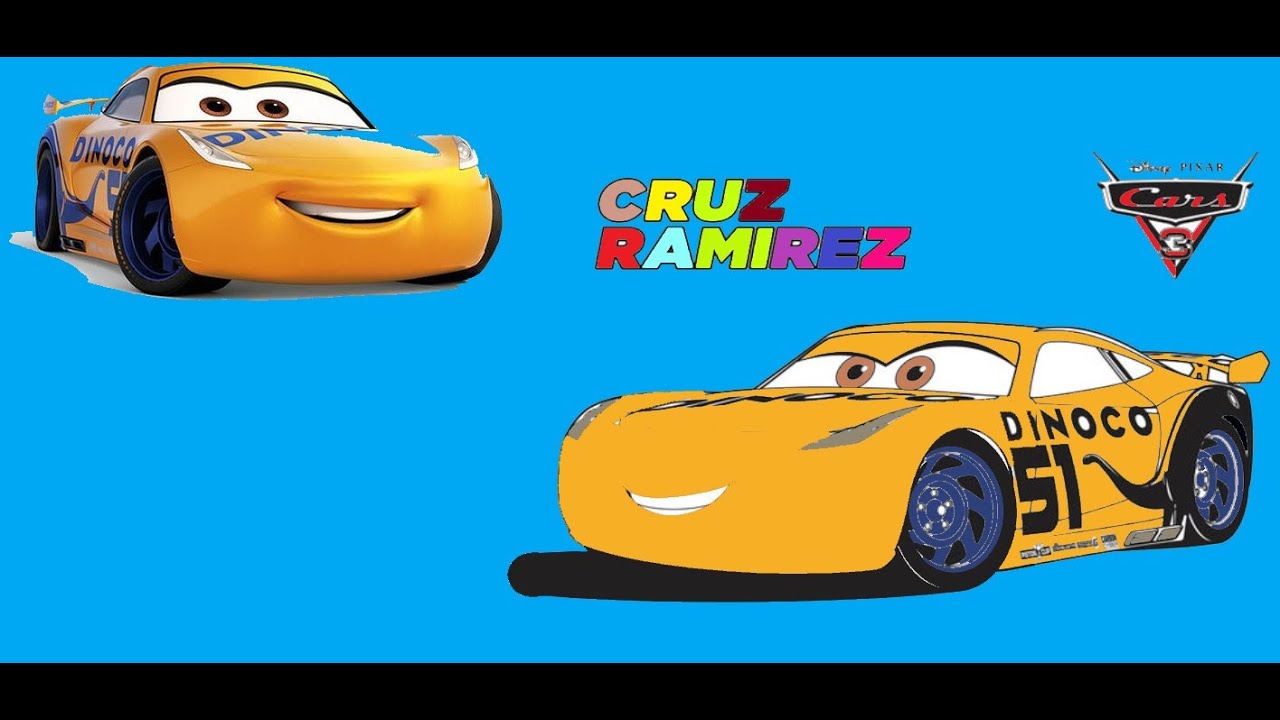 Cruz Ramirez Coloring Page(Lightning McQueen) - YouTube
