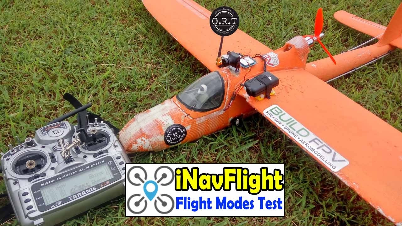 INAVflight Airplane - Flight Modes Test - YouTube
