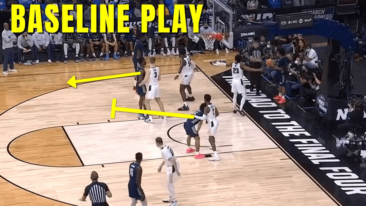 Baseline Play vs Man Defense - YouTube