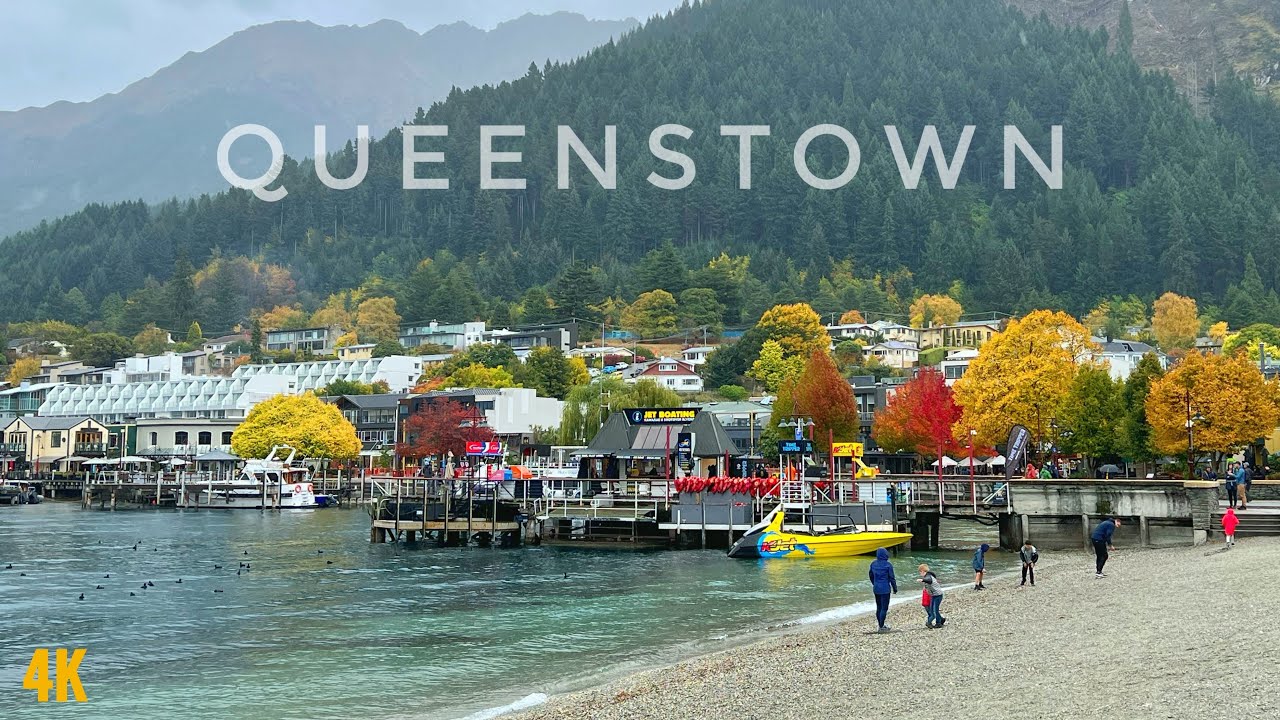 Queenstown Autumn Walk On A Rainy Day 2022 | City Centre Queenstown ...