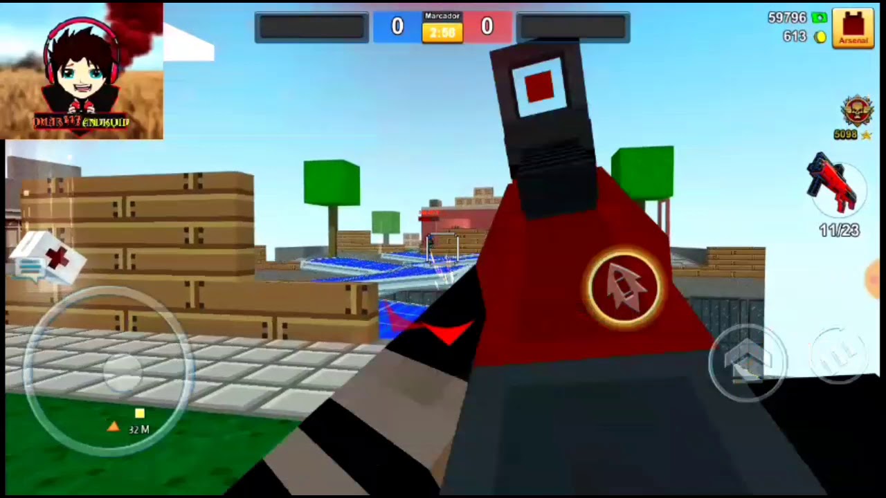 Jugando block city wars con hack :v - YouTube