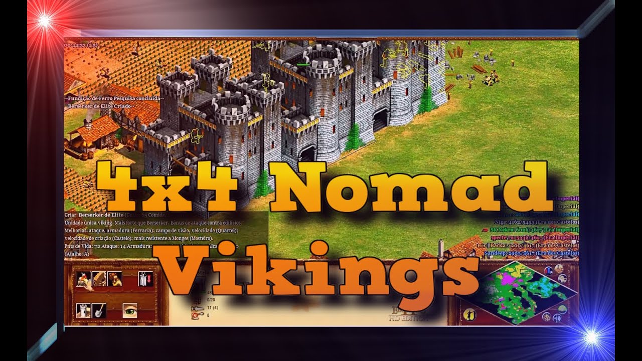 Age of Empires 2 HD 4x4 Land Nomad Vikings AoE2HD Gameplay - YouTube