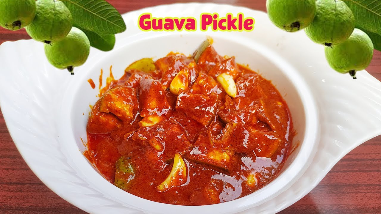 Guava pickle | జామకాయ ఆవకాయ | guava pickle recipe | jamakaya pachadi ...