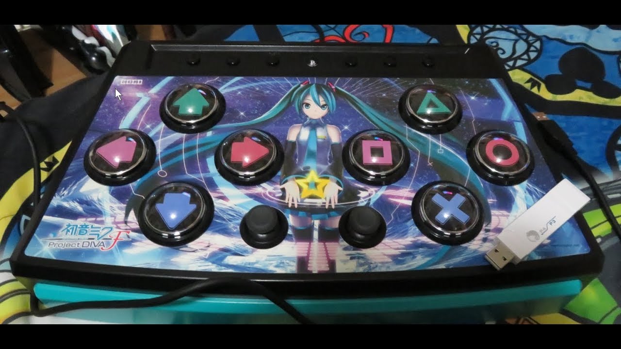 Project Diva mini arcade controller hook up to PS4 with an adapter ...