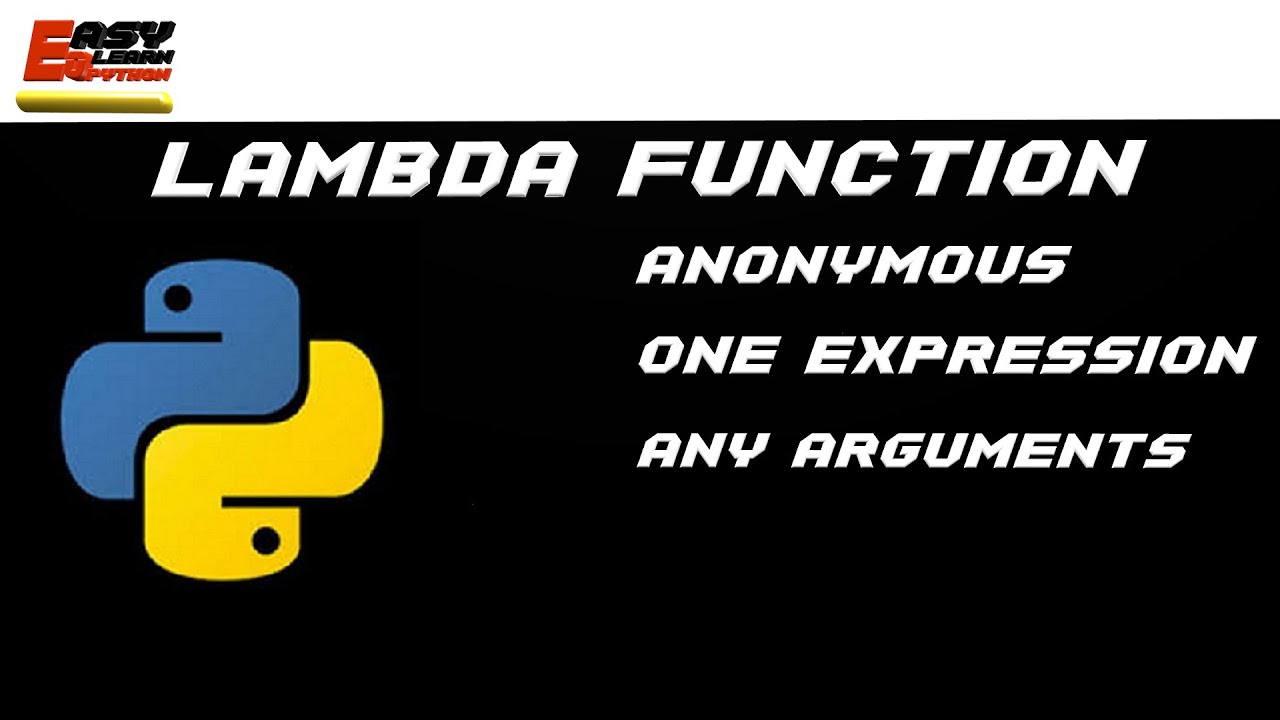 #17 الدالة lambda في البايثون lambda function in python - YouTube
