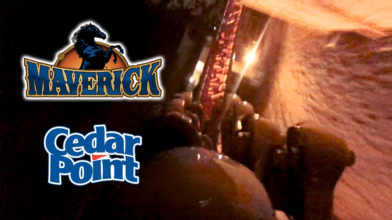 2019 Maverick Roller Coaster at Night On Ride HD POV Cedar Point - YouTube