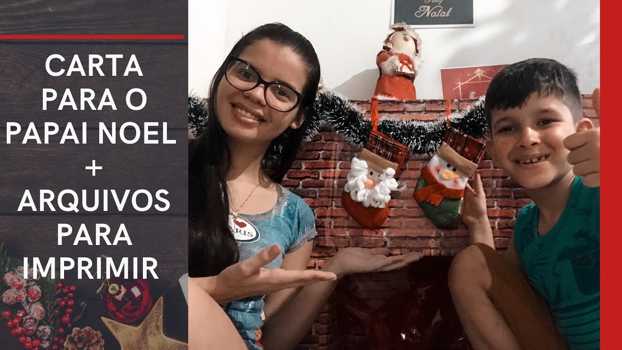 CARTA PARA O PAPAI NOEL || Atividade para estimular o desenvolvimento ...
