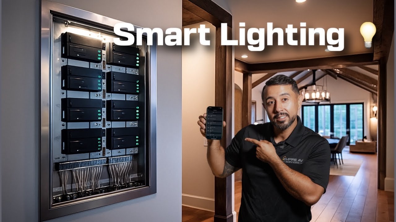 Control4 Centralized Smart Lighting In A New Smart Home. - YouTube