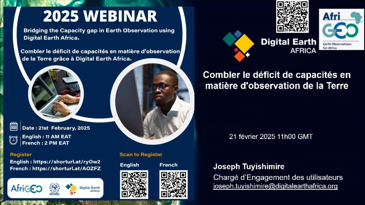 Formation Digital Earth Africa (DE Africa) à AfriGEO en français le 21 ...