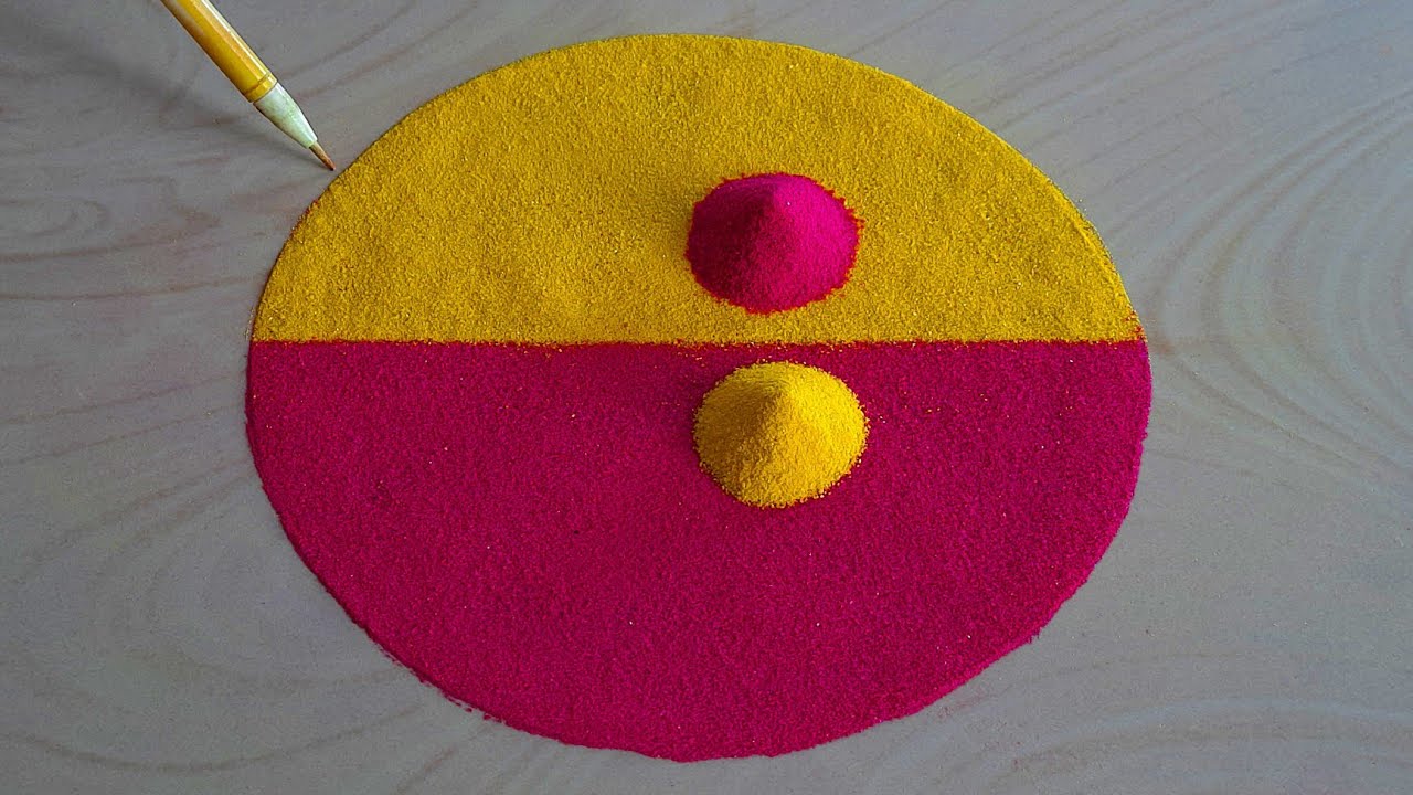 #1794 DIWALI rangoli designs | Navratri rangoli design | satisfying ...