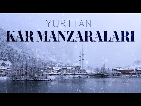 Yurdun dört bir yanından kar manzaraları...