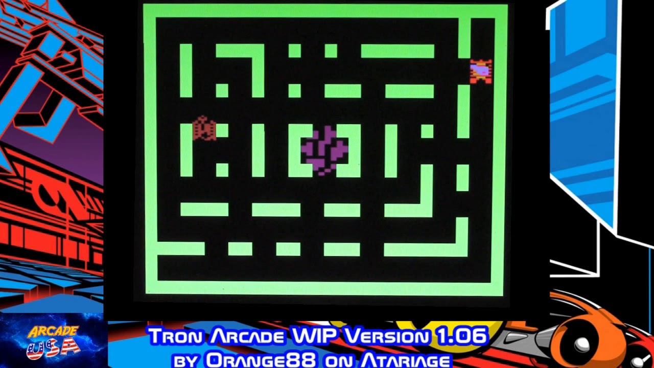 Atari 2600 Tron Arcade rev 1.06 WIP! - YouTube