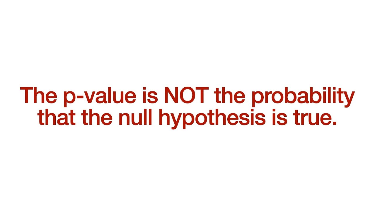 p values – A Technical Deep Dive - YouTube