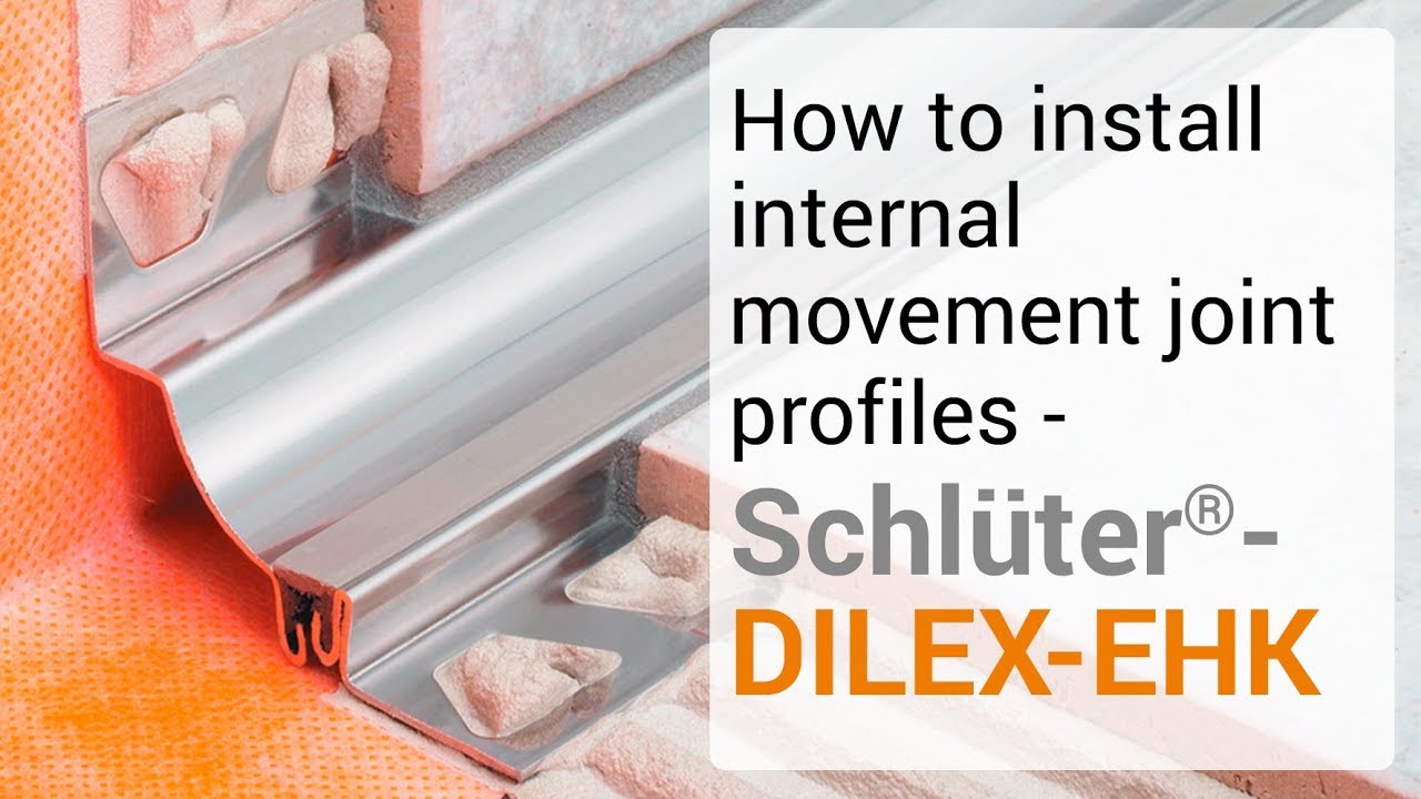 How to install internal movement joint profiles - DILEX-EHK - YouTube