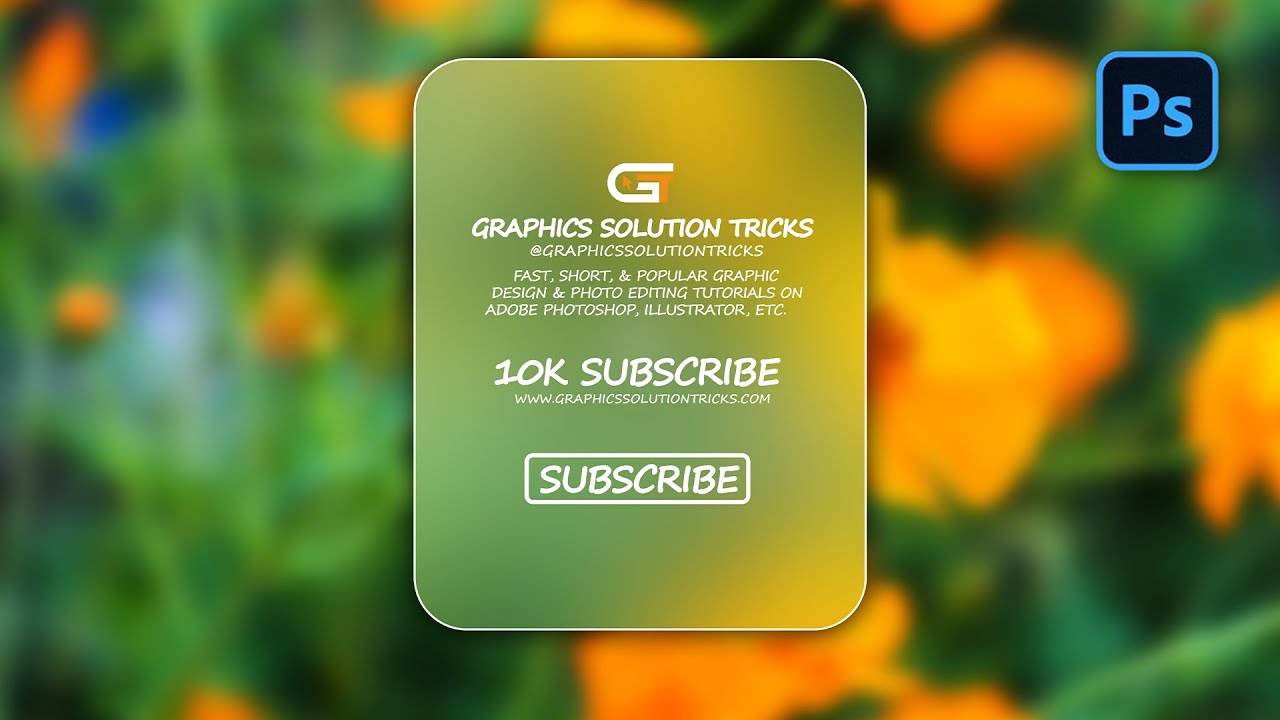 How to Create Transparent Blur Effect in Adobe Photoshop | Photoshop ...