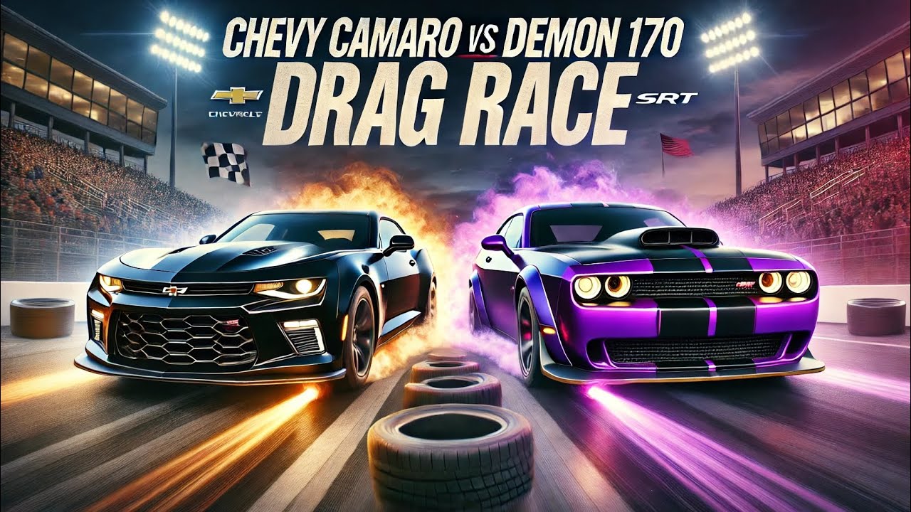 🔥Chevy Camaro vs Demon 180 |Drag Race Show down 🥵#youtube - YouTube