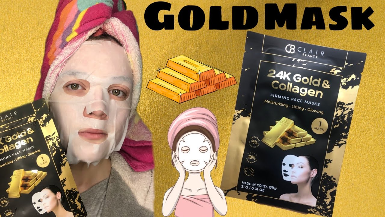 24k Gold & Collagen Mask #facemaskfriday #clairbeauty - YouTube