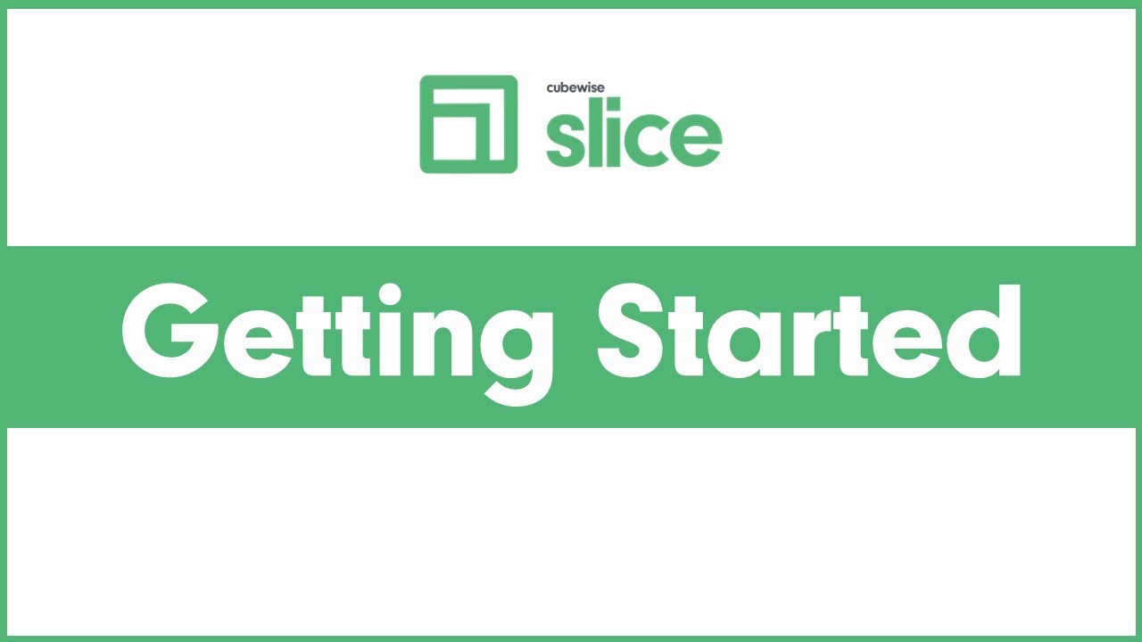 Slice - Getting started - YouTube