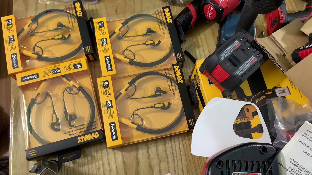 Tai nghe Dewalt DXMA 190 2091 jobsite pro wireless Earphones blue tooth ...