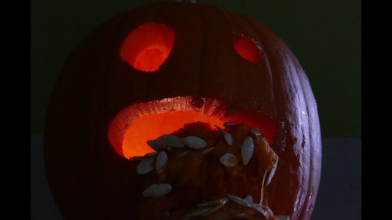 How to carve a puke Pumpkin | Puke Pumpkin | Halloween - YouTube