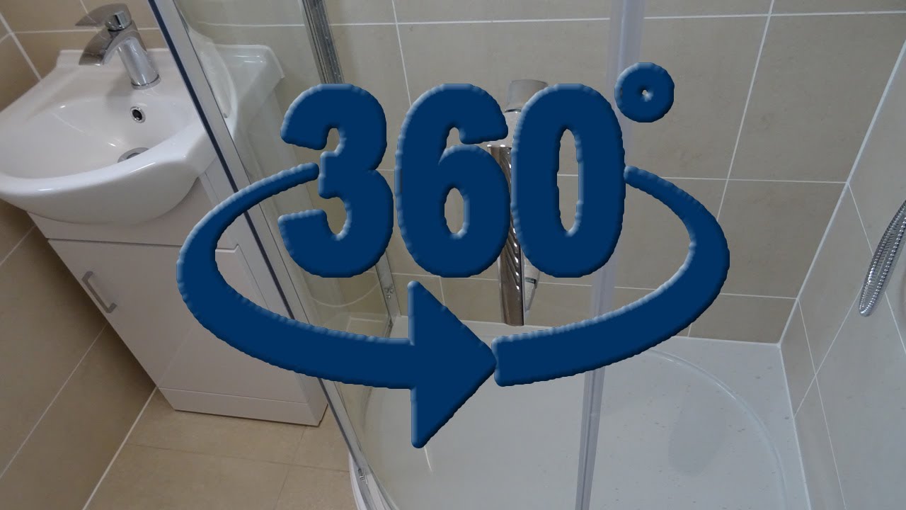 Fitted Shower room £5,000 360 degree video - YouTube