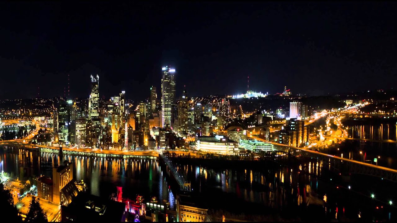 Pittsburgh, Pennsylvania Night Skyline - YouTube