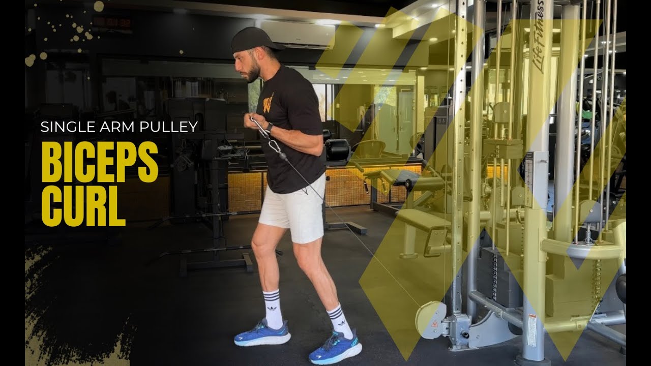 Single Arm Cable Pulley Biceps Curl | Build Strong Arms! - YouTube