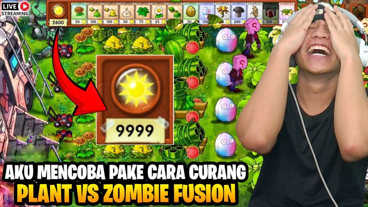 AKU PAKE CARA CURANG MALAH LAG DI PLANTS VS ZOMBIES FUSION.? #16 - TUTORIAL PVZ FUSION - YouTube