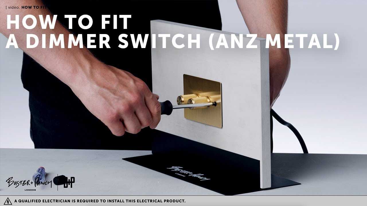 HOW TO - Fit a Metal Cover Dimmer Switch - AU - YouTube
