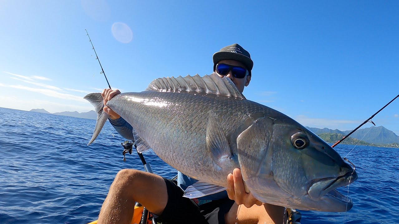 Fishing for Uku! (NEW PB) | Hawaii Kayak Fishing - YouTube
