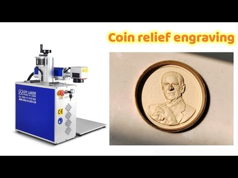 blank coin relief engraving / 2.5D 3D coin engraving / Personal coin ...