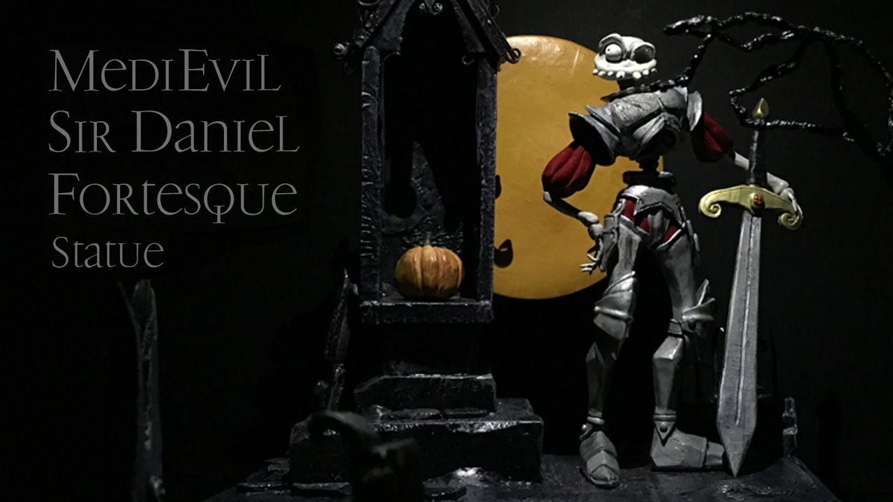 MediEvil Sir Daniel Fortesque Statue / A Short Stop Motion Story - YouTube