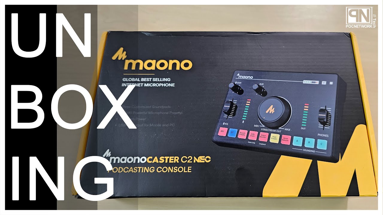 Maono Maonocaster AMC2 Neo Podcast/Streaming Mixer - Unboxing - Poc ...