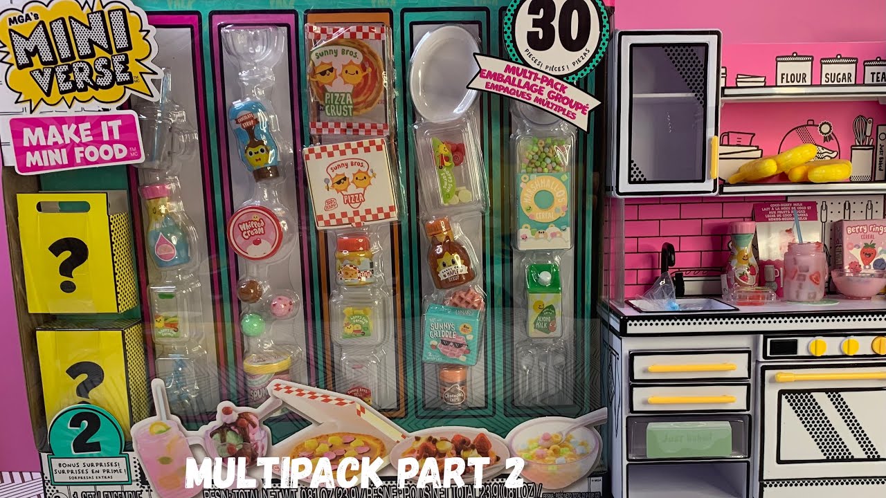 Mini Verse Make It Mini Food Multipack Part 2!!!!!! Pizza!?!?!Cereal ...