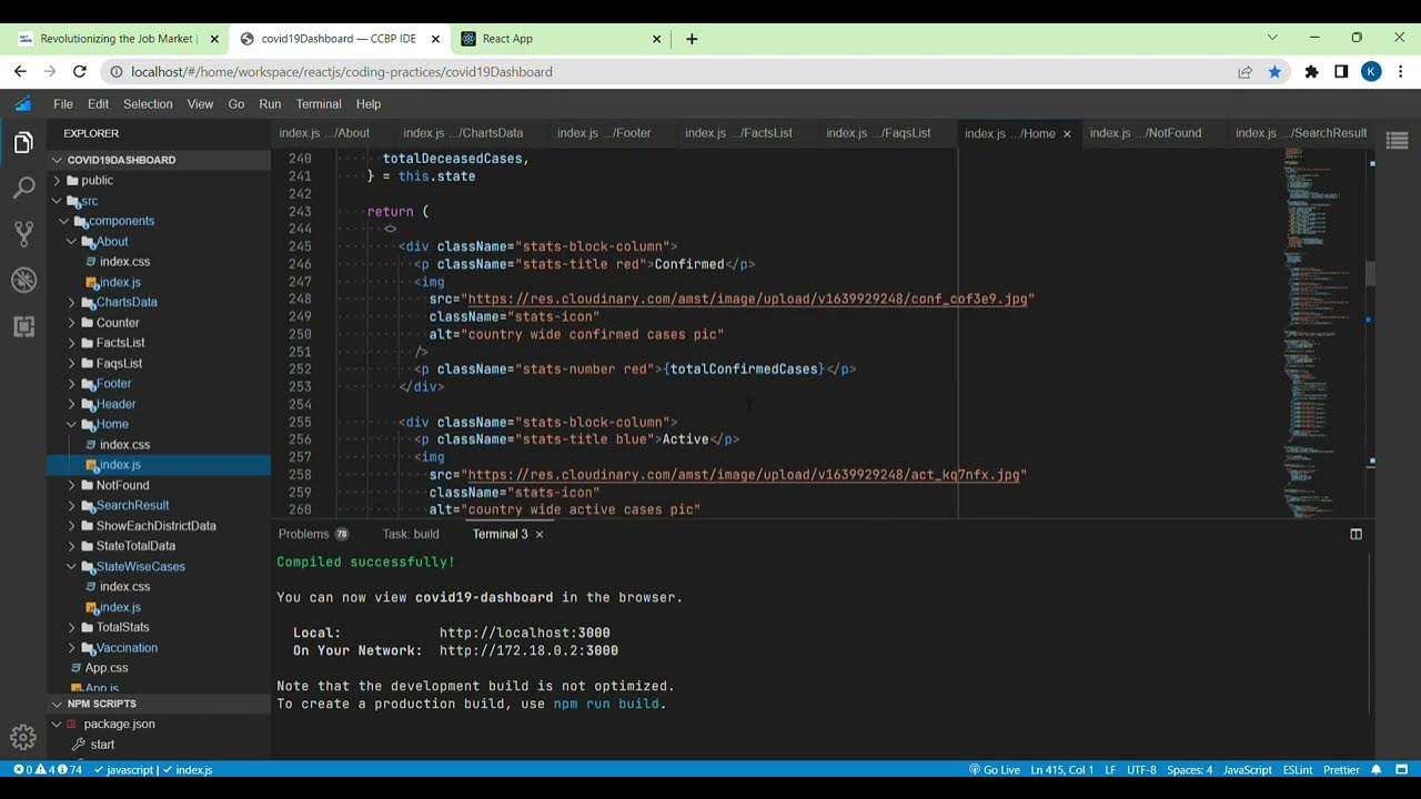ReactJS | Mini-Project Covid Dashboard| CCBP 4.0 | NXTWAVE - YouTube
