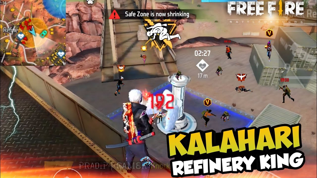 Pro Lobby Solo Vs Squad Free Fire 😱Kalahari Refinery King Gameplay ...