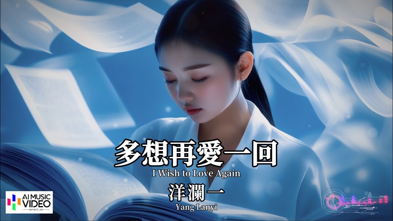 【高清MV】洋瀾一 - 多想再愛一回【Pinyin + Eng Sub | AI音樂視頻 | 繁體拼音英文動態字幕】Yang Lanyi ...