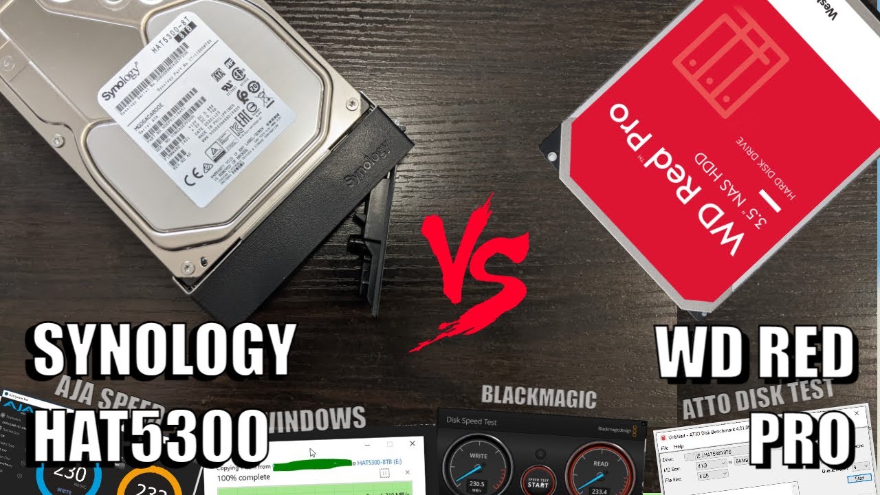 Synology HAT5300 vs WD Red Pro Performance Test - YouTube