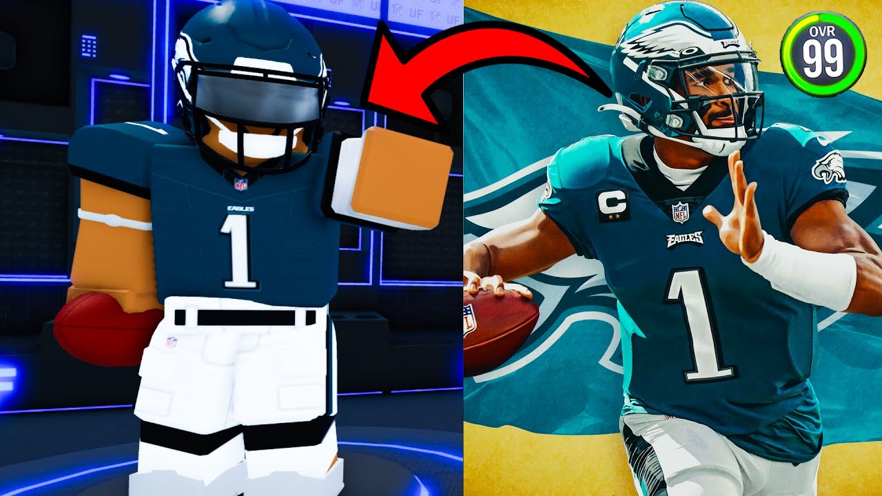 I Became JALEN HURTS In Roblox NFL UNIVERSE - YouTube