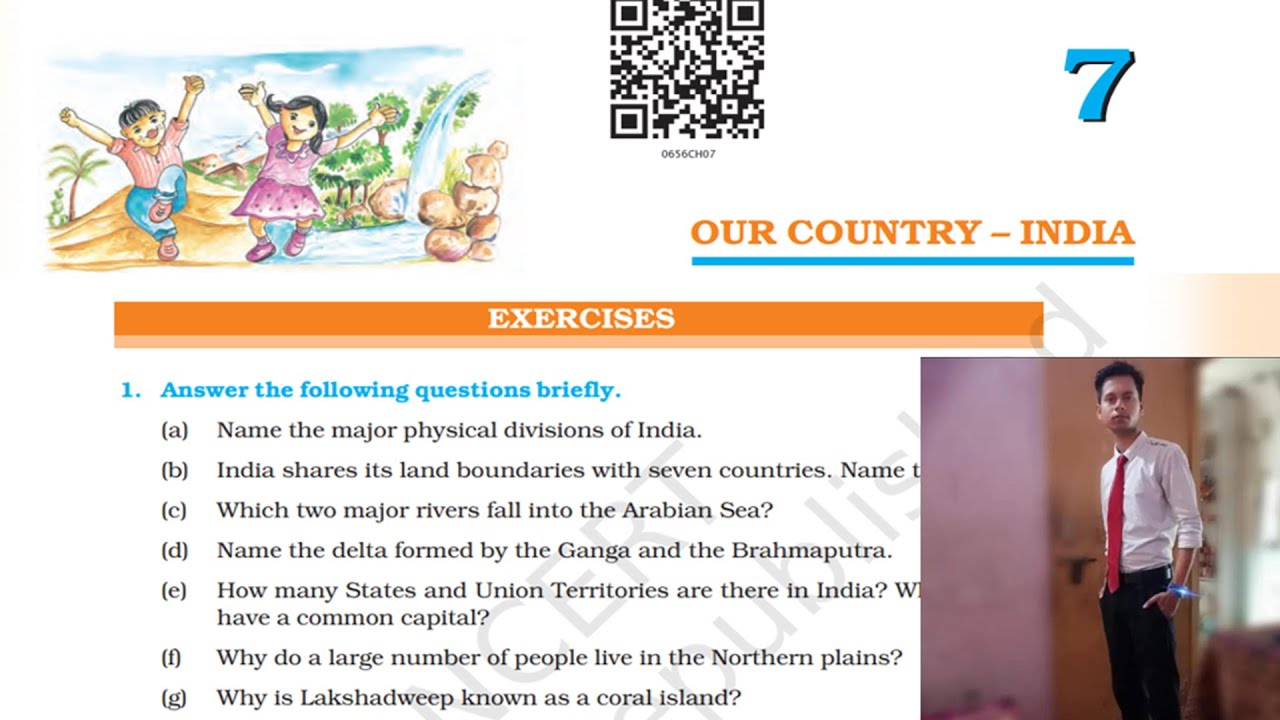 ch7 our country India class 6 geography question answer with ...